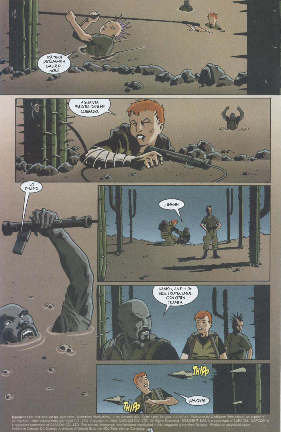Resident Evil FIRE and ICE Comics #3 - Resident Evil Center